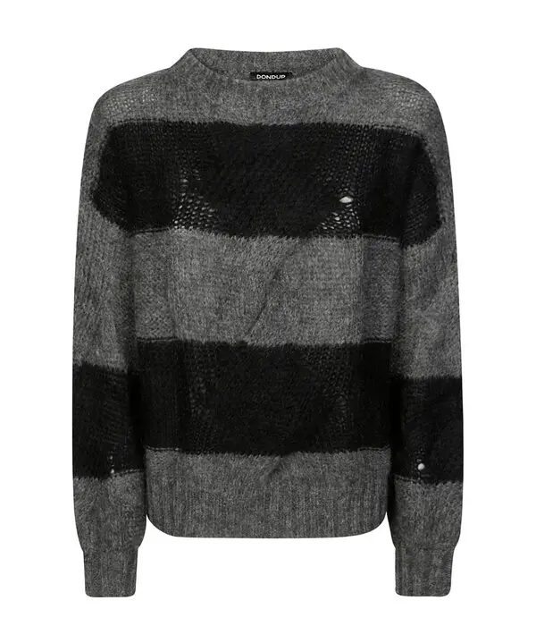 DONDUP Horizontal Jersey Knit Sweater