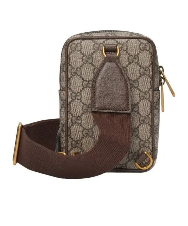Gucci Ophidia Gg Web Striped Belt Bag