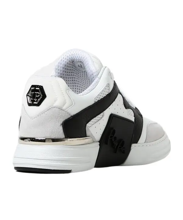 Philipp Plein Phantom Street Leather Sneakers - White