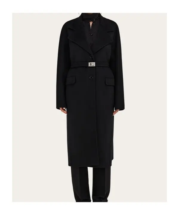 FERRAGAMO Single-breasted Belted Coat