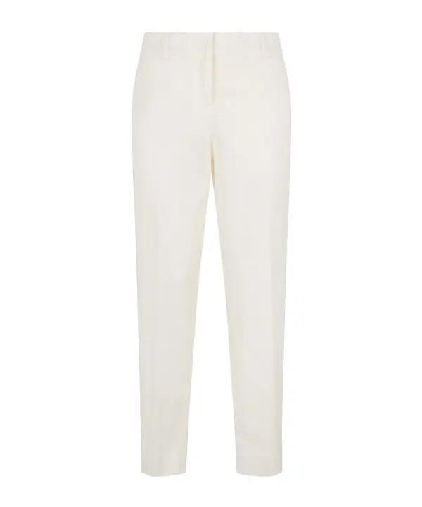 Peserico Slim Ankle Pants - White