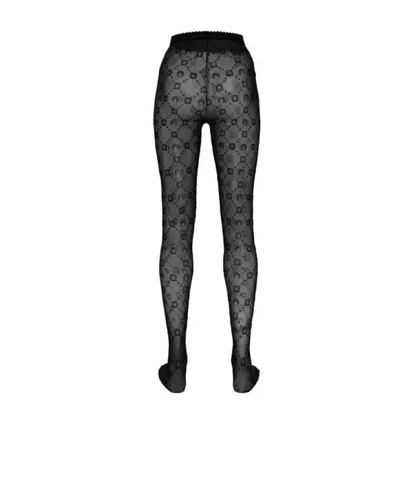 MARINE SERRE All-over Moon Printed Tights