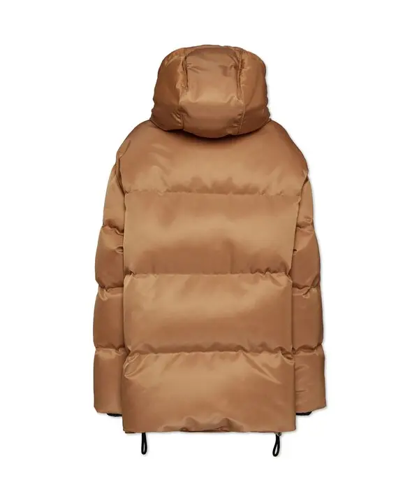 Dsquared2 Quilted Hooded Coat With Drawstring Hem