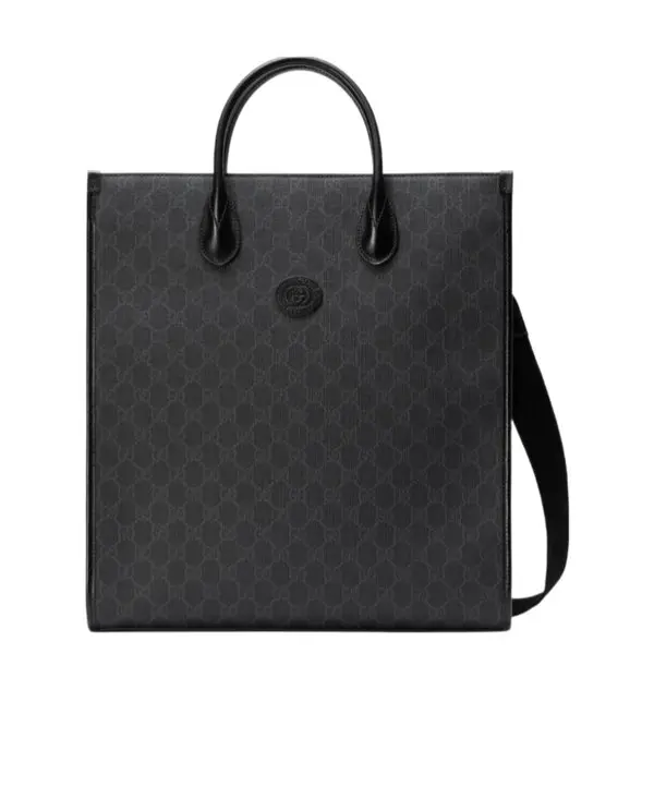 Gucci Interlocking G Medium Tote Bag - Black