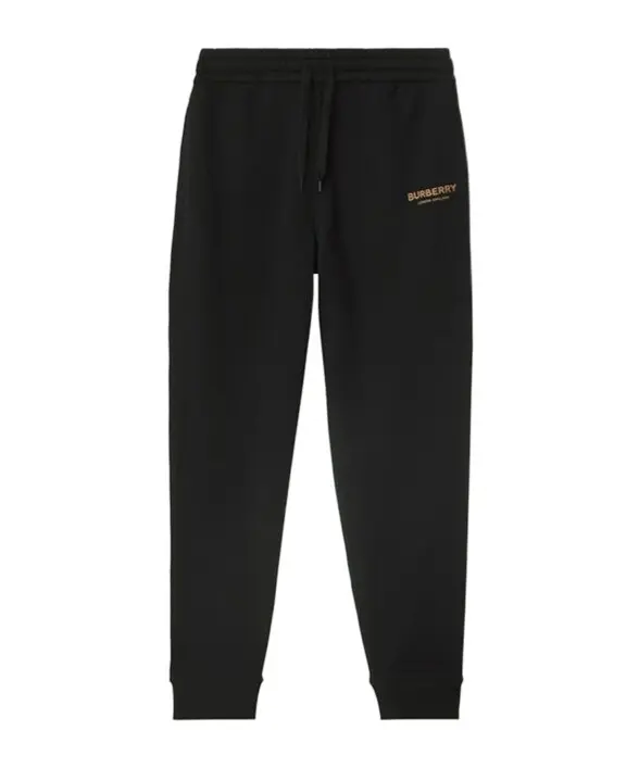 Burberry Cotton Jogging Pants - Black