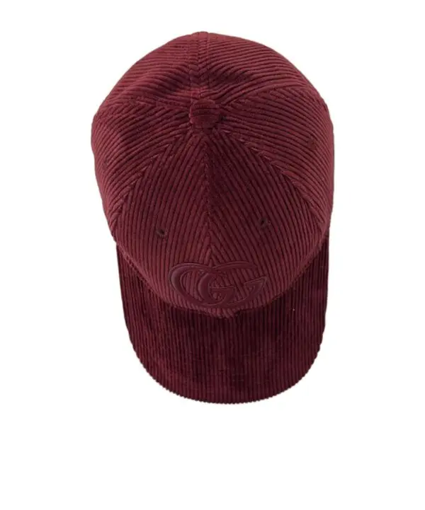 Gucci Velvet Baseball Hat With Embroidery - Brown
