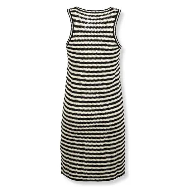 ANINE BING Sleeveless Striped Knit Dress