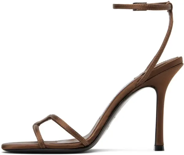 JIMMY CHOO Leo 100 Strappy Stiletto Sandals - Bronze