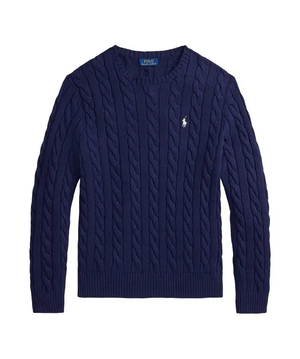 Polo Ralph Lauren Plaited Cable-knit Sweater - Blue