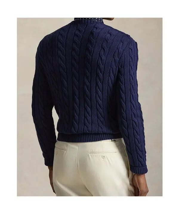 Polo Ralph Lauren Plaited Cable-knit Sweater - Blue