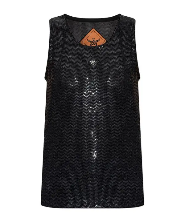 Mcm Sequined Tank Top