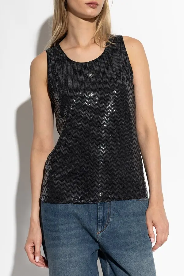 Mcm Sequined Tank Top