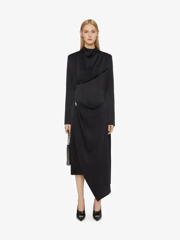Givenchy Satin Dress With Crystal Embellishments