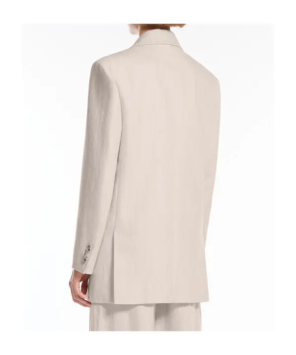Max Mara Gerla Double-breasted Linen Blazer