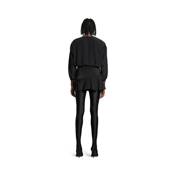 Balenciaga Tie Detailed Draped Dress