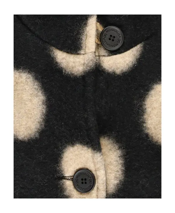 Monnalisa Polka Dot Hooded Coat