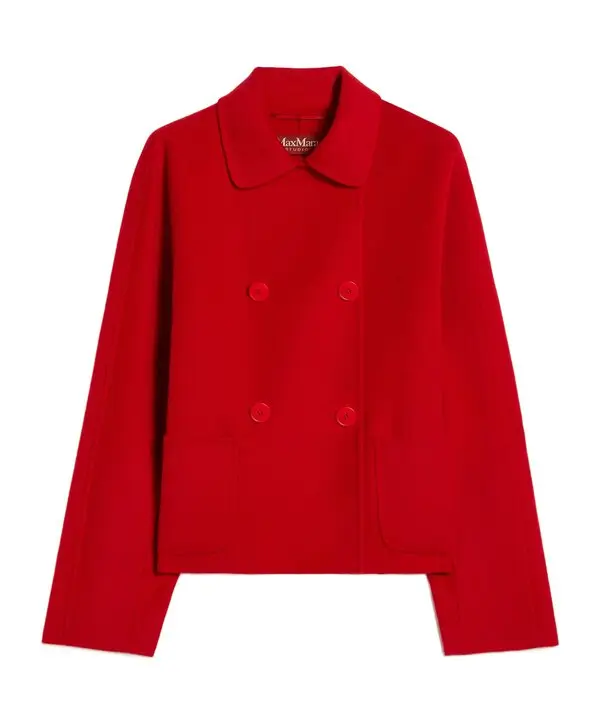 Max Mara Double Breasted Wool And Cashmere Jacket