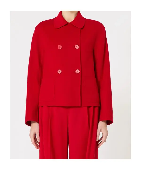 Max Mara Double Breasted Wool And Cashmere Jacket