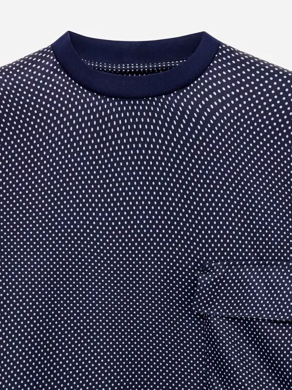 Giorgio Armani Micro Dot Short Sleeve Sweater