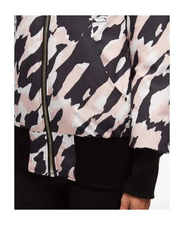 Moose Knuckles Hooded Down Jacket With Ribbon Cuffs And Waist