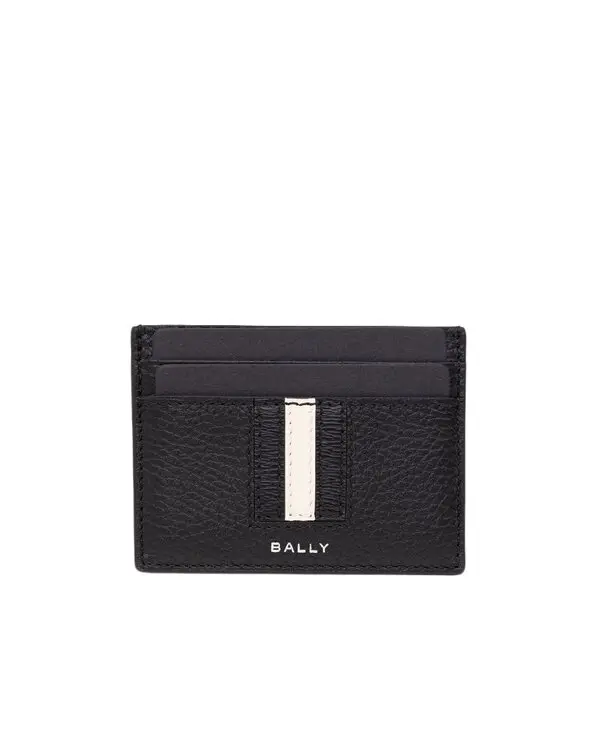 Bally Logo Plaque Card Holder - Black