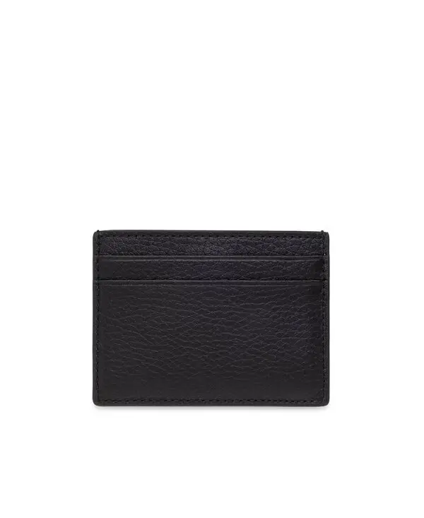 Bally Logo Printed Stripe Detailed Cardholder - Black