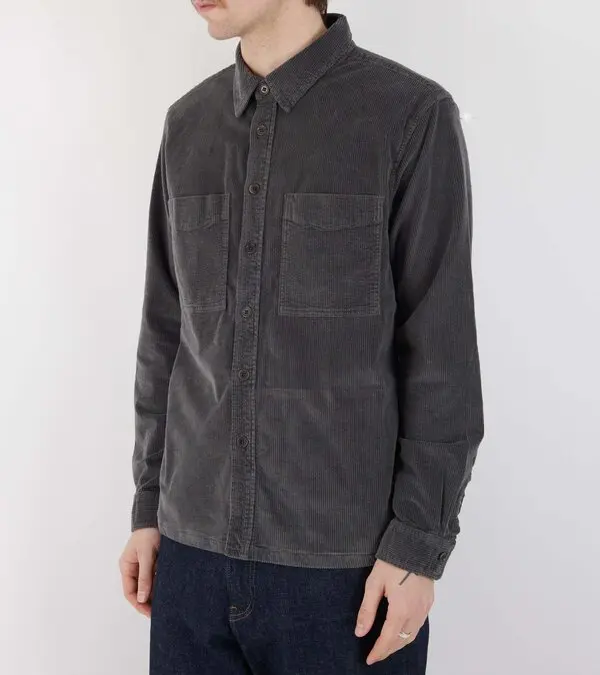 Paul Smith Buttoned Corduroy Shirt - Black