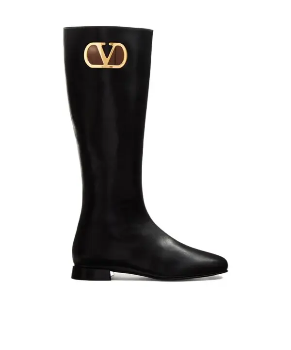 Valentino Garavani Vlogo Signature Kidskin Boots