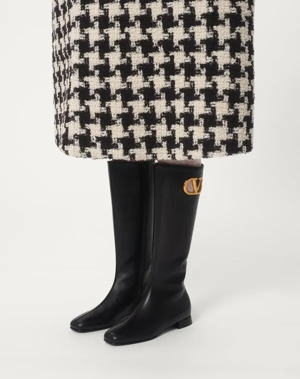 Valentino Garavani Vlogo Signature Kidskin Boots