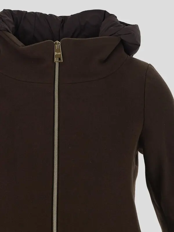 Herno Hooded Long Sleeve Zip-up Suit - Black