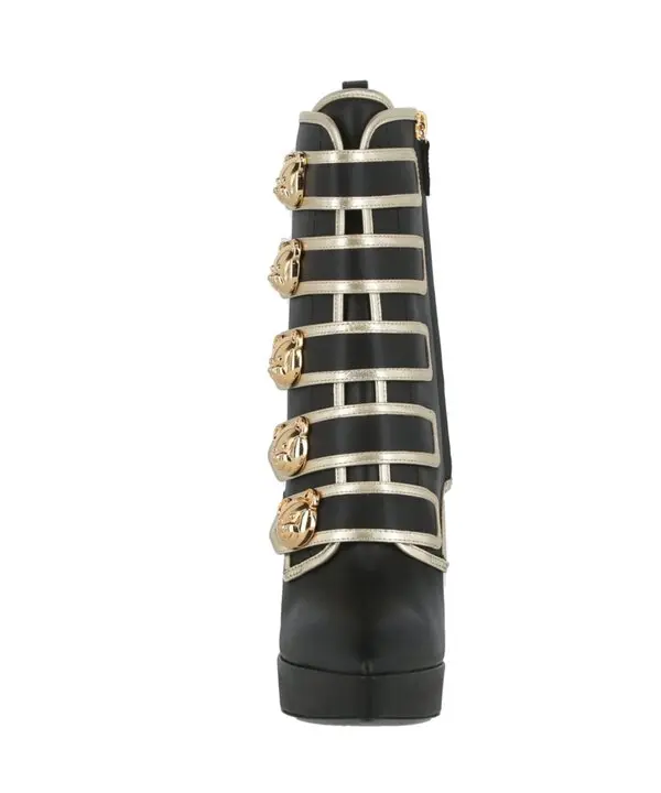 Moschino Teddy Bear Button-detailed Ankle Boots