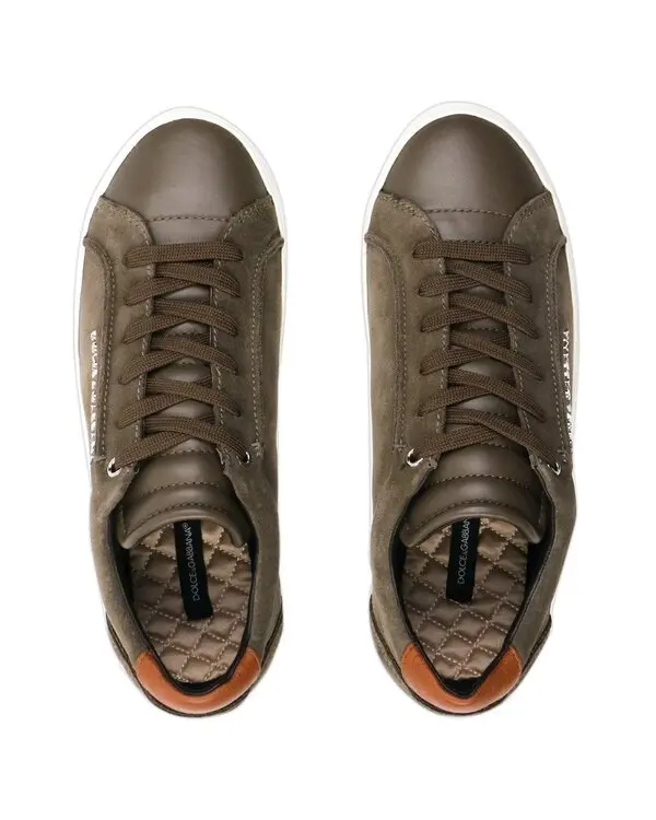 Dolce & Gabbana Logo Lace Up Casual Sneakers