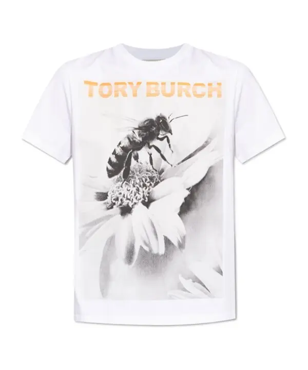 Tory Burch Bee Graphic T-shirt - White