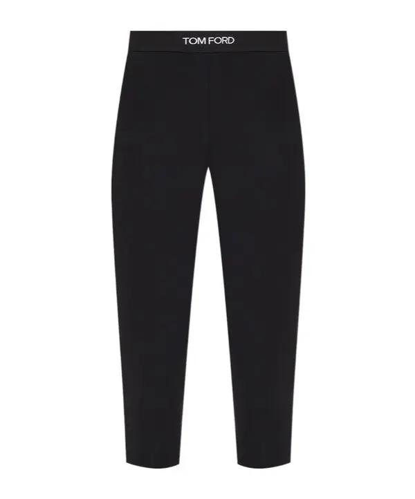 TOM FORD Logo Waistband Trousers