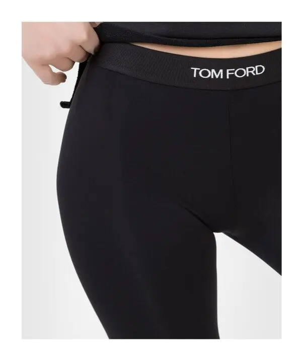 TOM FORD Logo Waistband Trousers