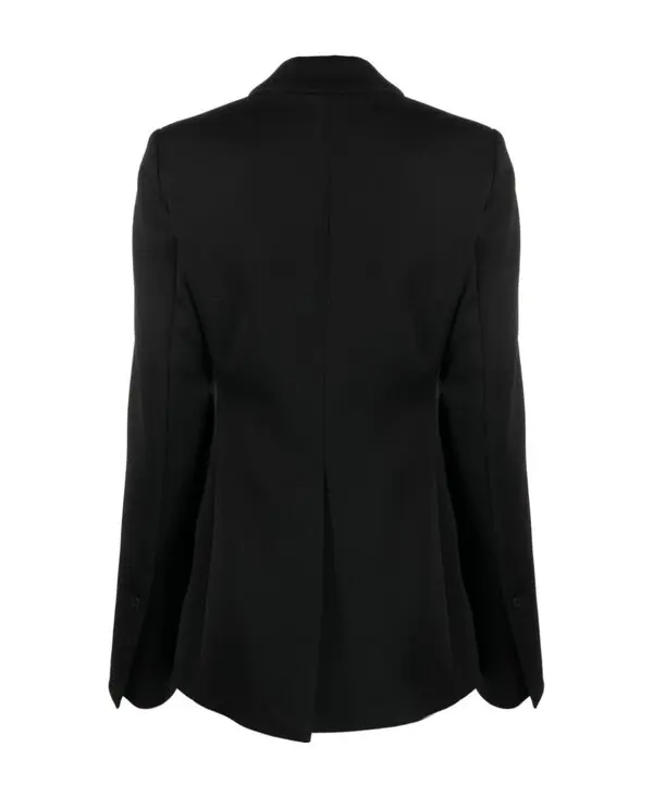 SEMICOUTURE Double-breasted Blazer With Satin Lapels