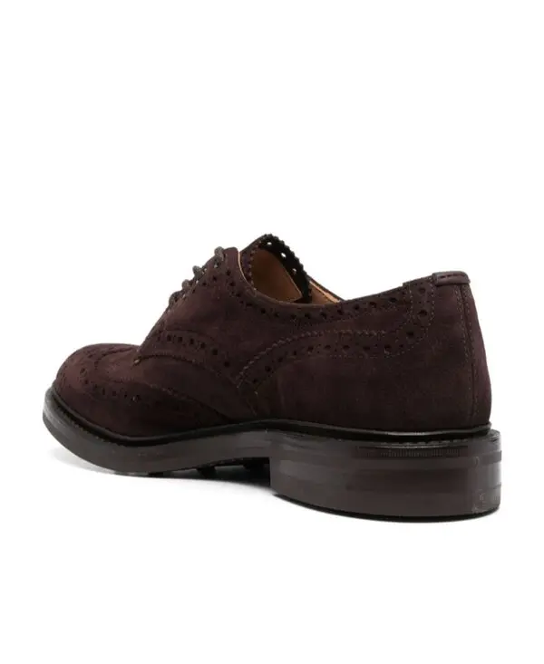 TRICKER'S Bourton Suede Brogues - Black