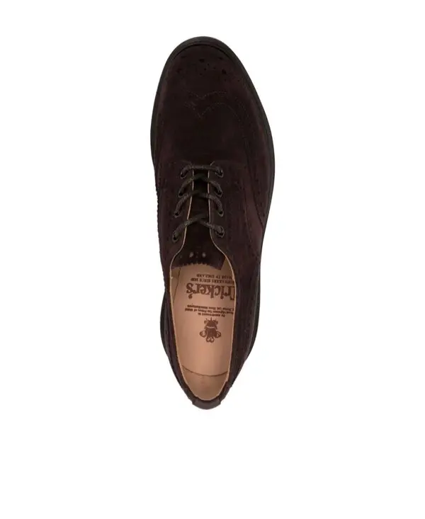 TRICKER'S Bourton Suede Brogues - Black