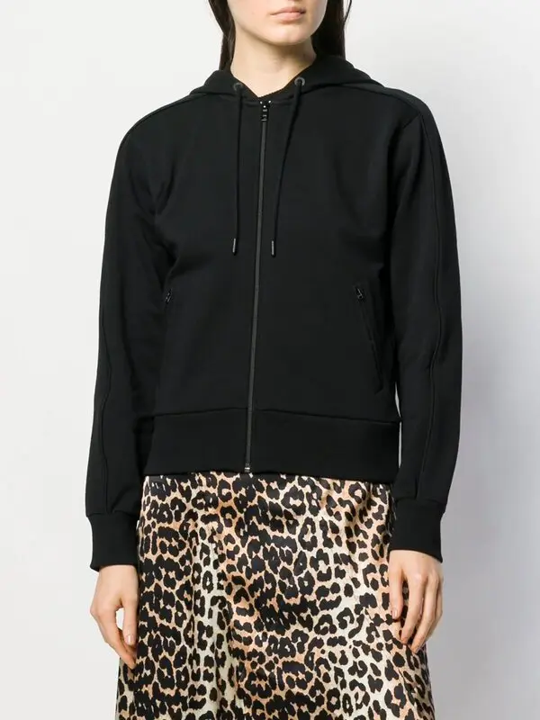 Kenzo Logo Print Zipped Hoodie