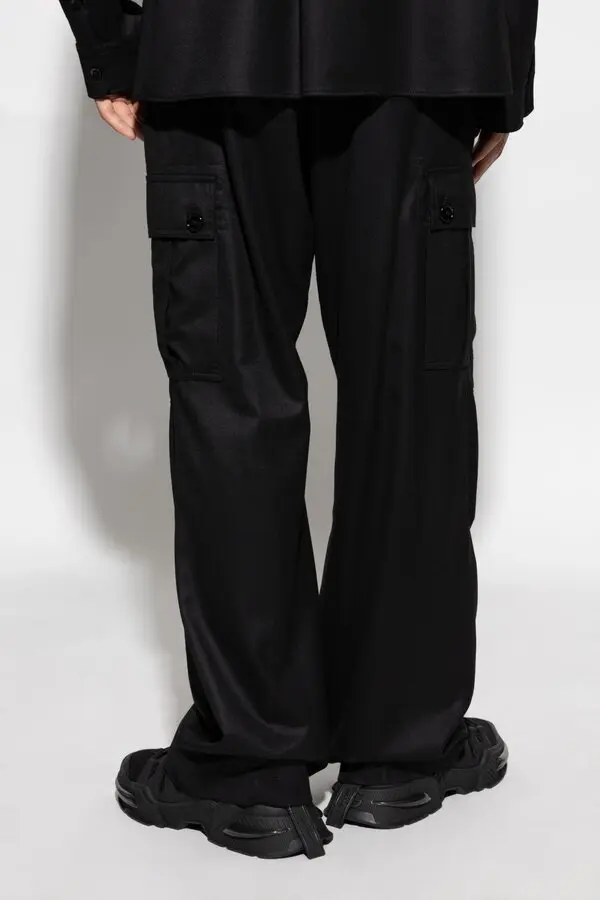 Dolce & Gabbana Straight Leg Cargo Trousers - Black