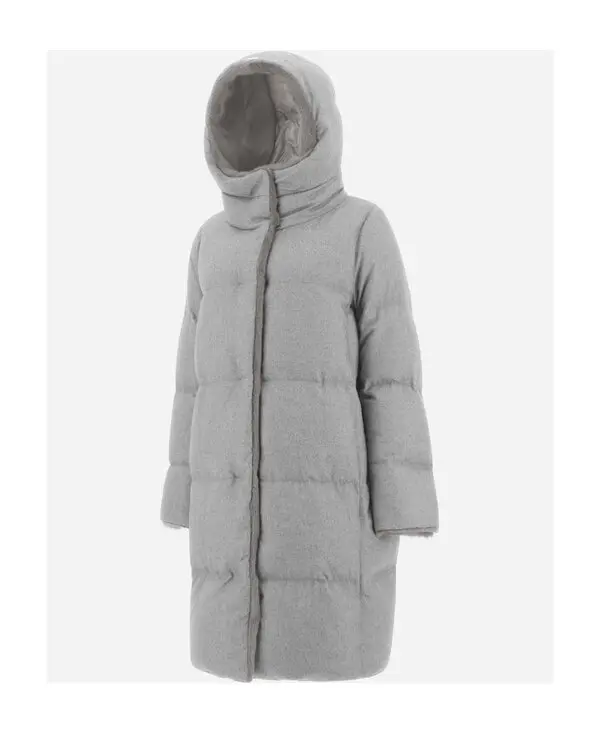 Herno Faux Fur-lined Quilted Down Coat