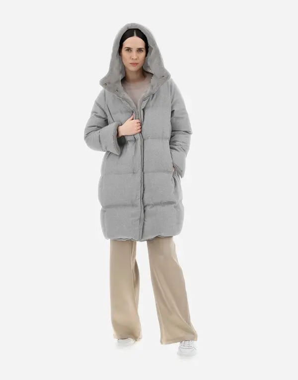 Herno Faux Fur-lined Quilted Down Coat