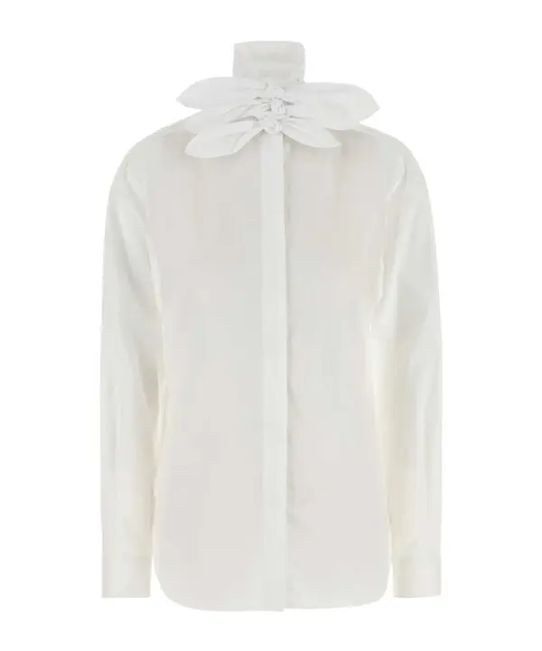 Moschino Bow-detailed Shirt - White
