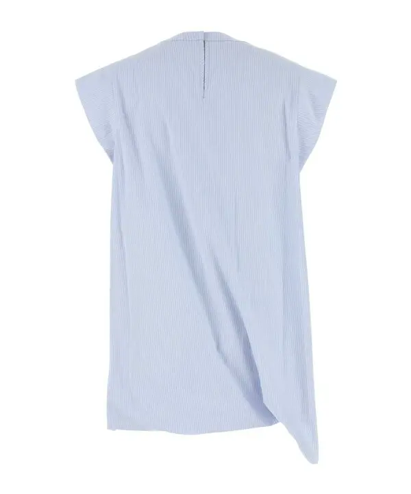 Sacai Striped Asymmetric Poplin Top