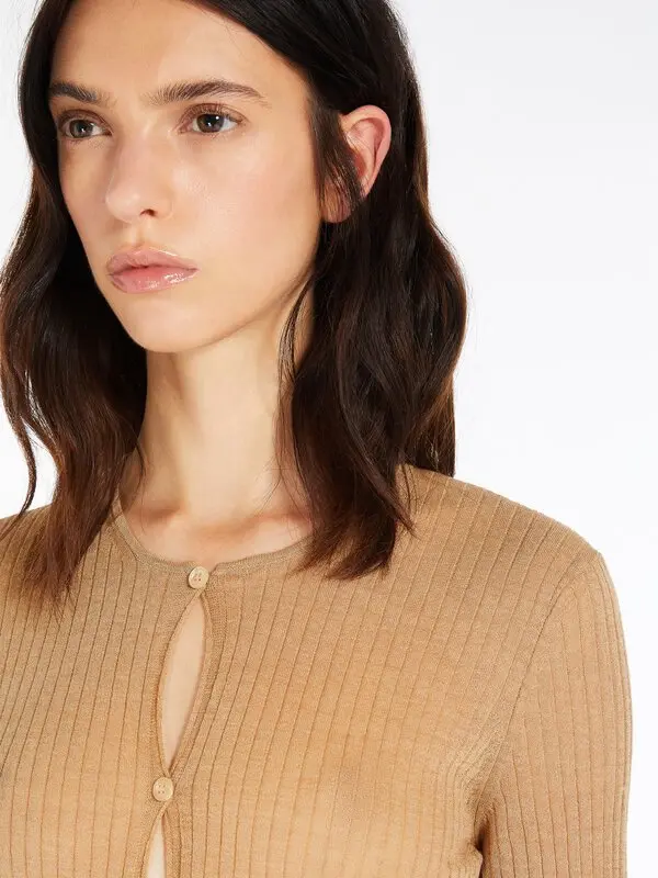 Sportmax Ribbed Knit Button-up Bodysuit