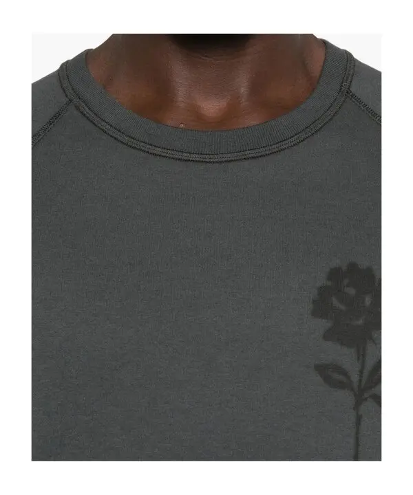 GOLDEN GOOSE Rose Printed Long Sleeved T-shirt