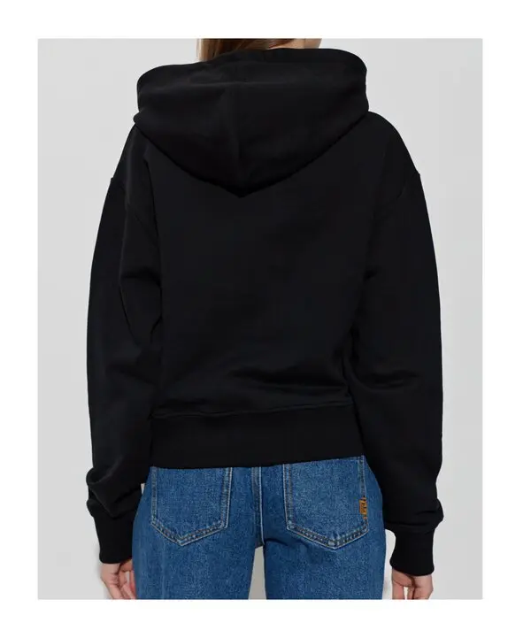 Balmain Logo Printed Drawstring Hoodie