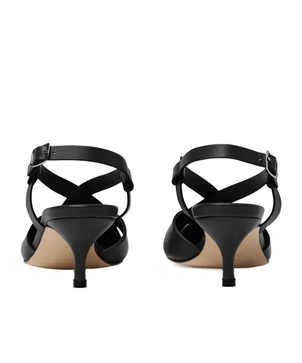 SCAROSSO Clio Slingback Pumps - Black