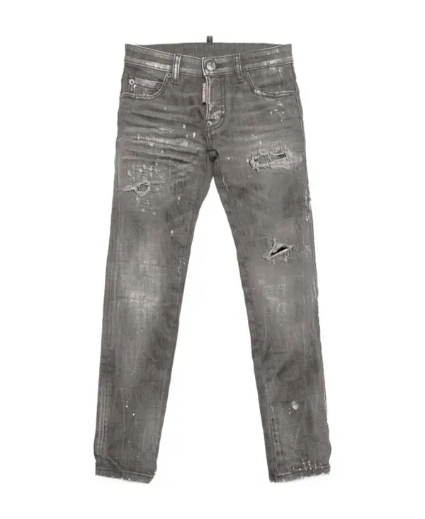 Dsquared2 Denim Pants With Logo Detail