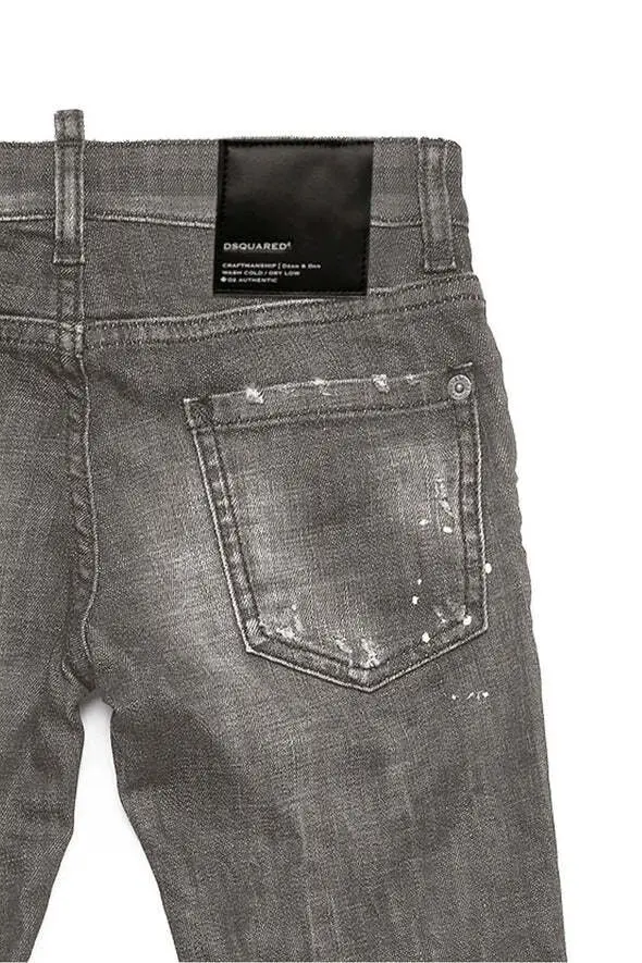 Dsquared2 Denim Pants With Logo Detail